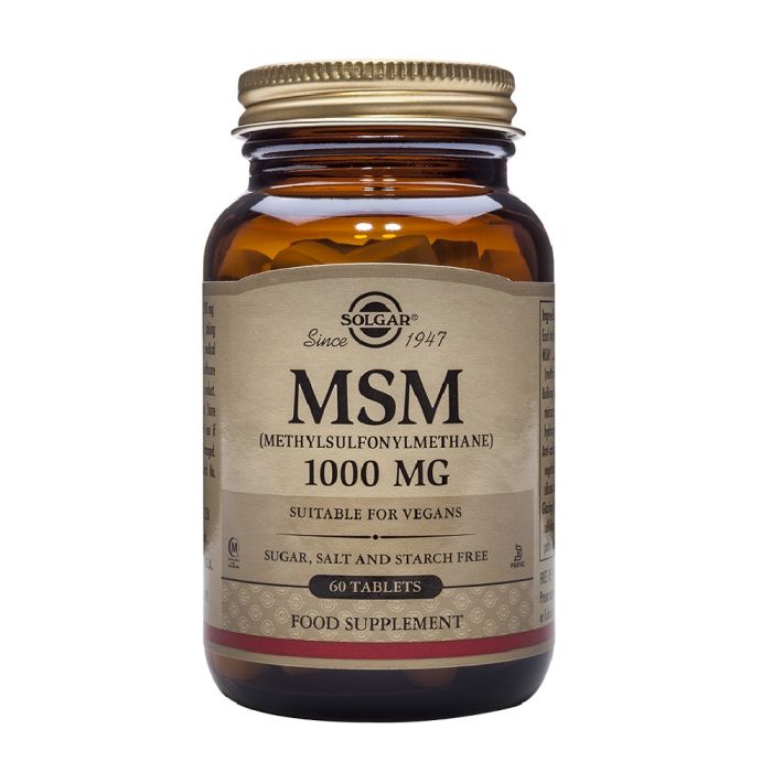Solgar MSM 1000 mg - 60 comprimidos | Nutrición Es Vida